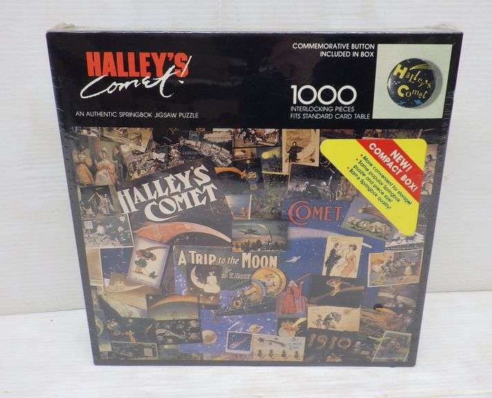 Halley's Comet 1,000 interlocking pieces, commemorative button included ...