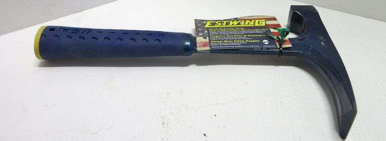 Estwing 22 oz. brick hammer, big blue 22 oz. bricklayer, E6-22BLC, new ...