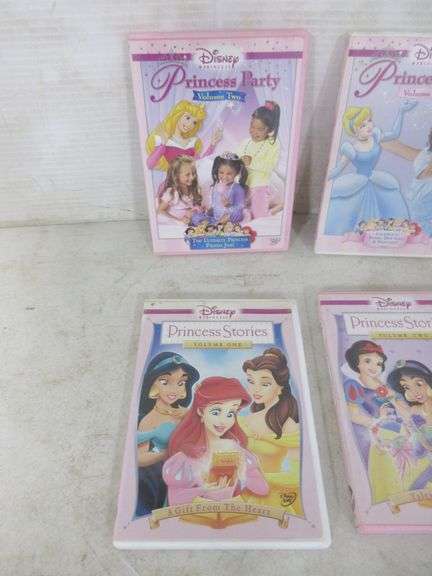 (8) Disney Princess DVDs, used - Albrecht Auction Service