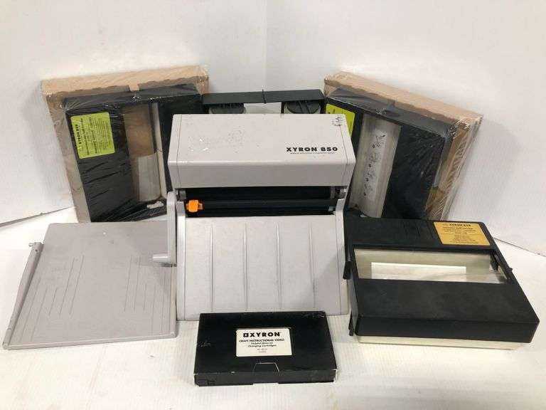 Xyron Laminating system and (4) Sticker cartridges (Located at the end ...
