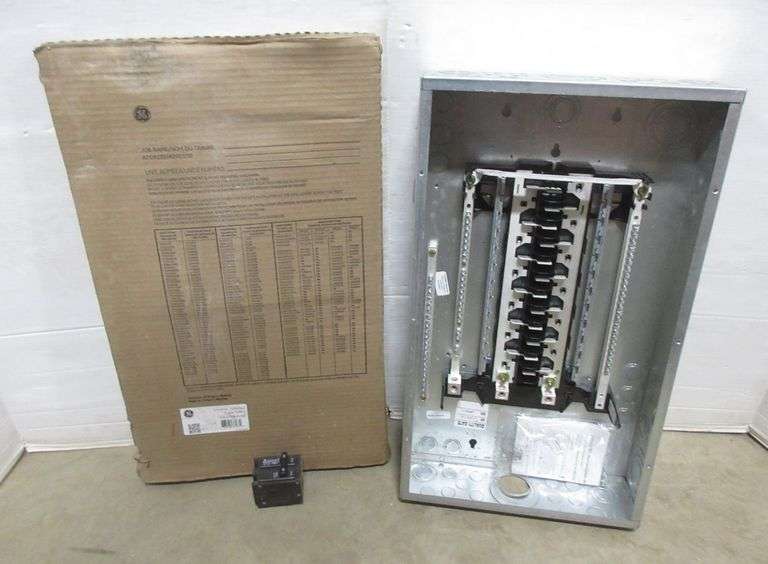 LG 125 AMP 24-space main lug breaker box, new - Albrecht Auction Service