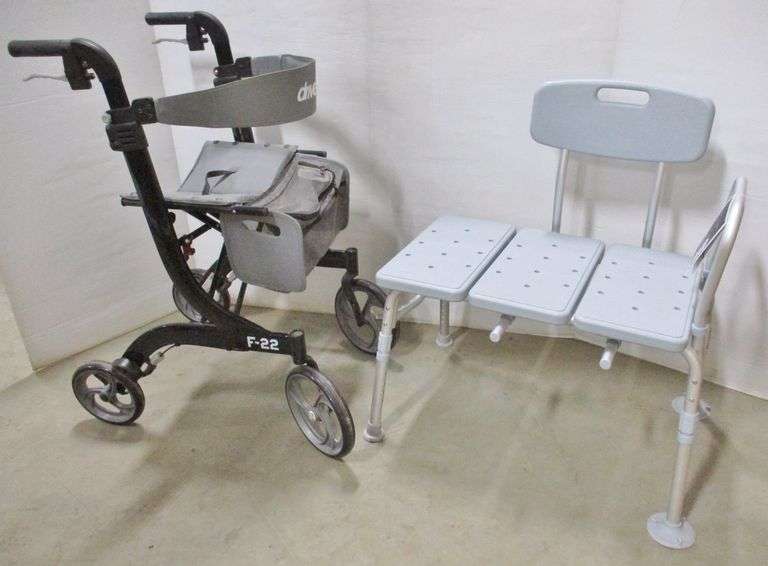 Drive walker with 10" wheels, up to 300 lbs. in new condition; Drive ...