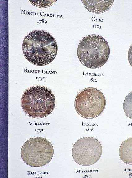 Fifty State commemorative quarters deluxe edition, 1999-2008, nice ...