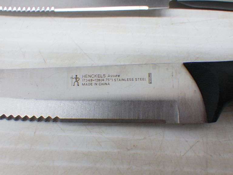 12-Piece set of Henckels stainless assure chef's quality kitchen knives ...