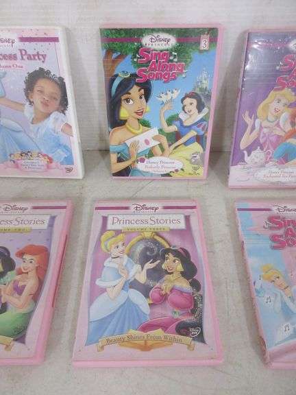 (8) Disney Princess DVDs, used - Albrecht Auction Service