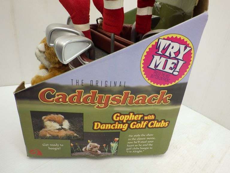 The Original Caddyshack gopher with dancing golf clubs, 12 1/2"H, never ...