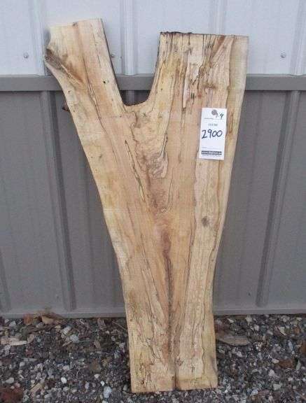 Spalding maple live edge rough sawn wood, 10" to 21"W x 1"Thick x 42"L ...