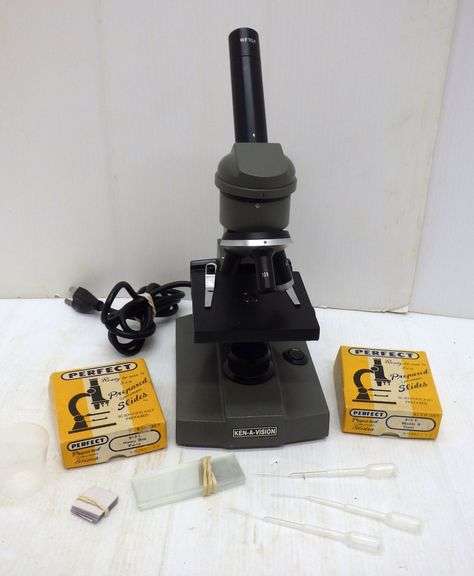 Ken-A-Vision school science lab microscope with 4x, 10x, and 40x lens ...