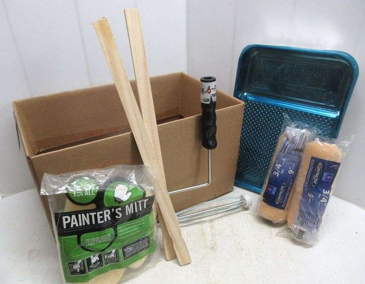Sherwin Williams painting tools, includes; 9" Pan, Brush, 9" Roller ...