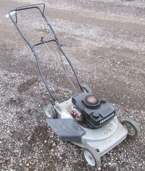 Sears push mower, 20" cut, as is - Albrecht Auction Service