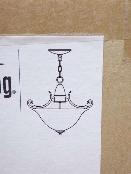 Seagull hanging light fixture, two M 100W max, new - Albrecht Auction ...