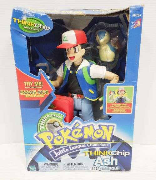 Pokemon thinkchip ash and cyndaquil, box isn't perfect, toy is NOS ...