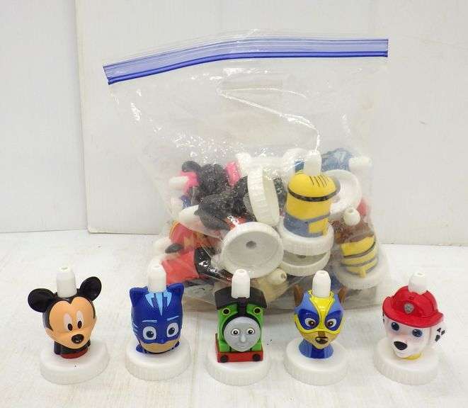 (24) Good 2 Grow bottle toppers, includes: Disney, Marvel, and ...