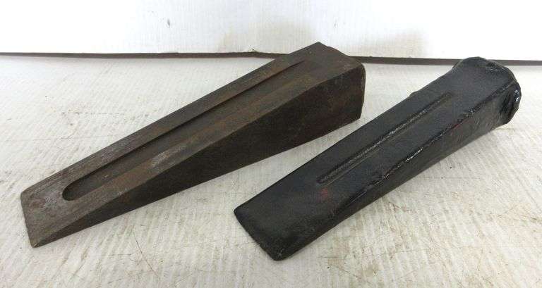 (2) Heavy duty wood wedges, all steel for cutting trees - Albrecht ...
