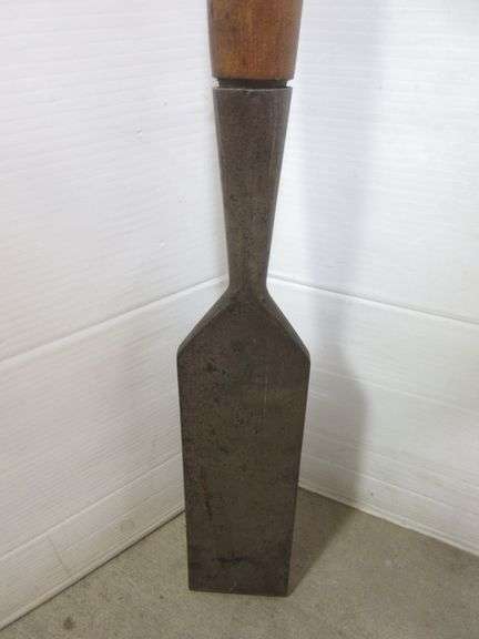 Antique bark spud/stick log peeler, 31"L - Albrecht Auction Service