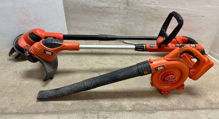 Black & Decker 18V weed whip blower garden weasel, and blower ...