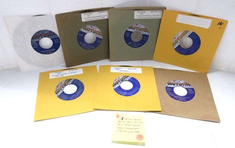 (7) Motown 45 RPM records, various artists, include: Spinners, David ...