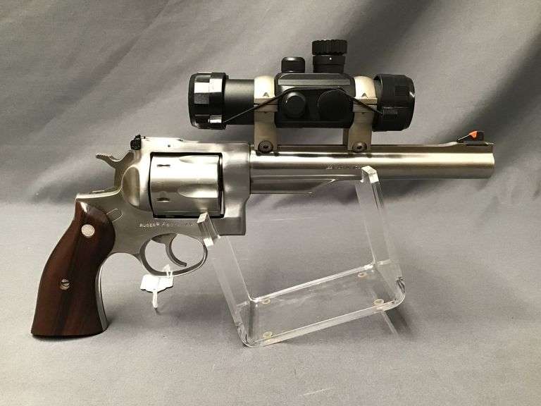 Ruger Redhawk .44 Mag. revolver with a Tasco ProPoint scope that needs ...