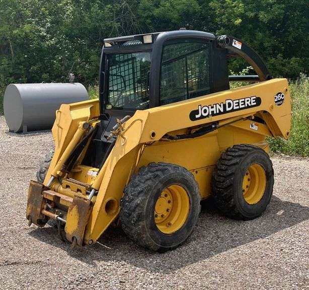 John Deere 260 Skid Steer, Series 2, (3900 Hours), 2-Speed, Heat and AC ...