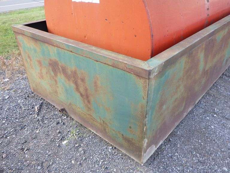 550-gallon skid tank in secondary containment with 110V pump, 8'W x 5'D ...