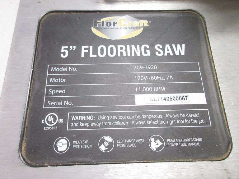 5" Florcraft flooring saw, nice - Albrecht Auction Service