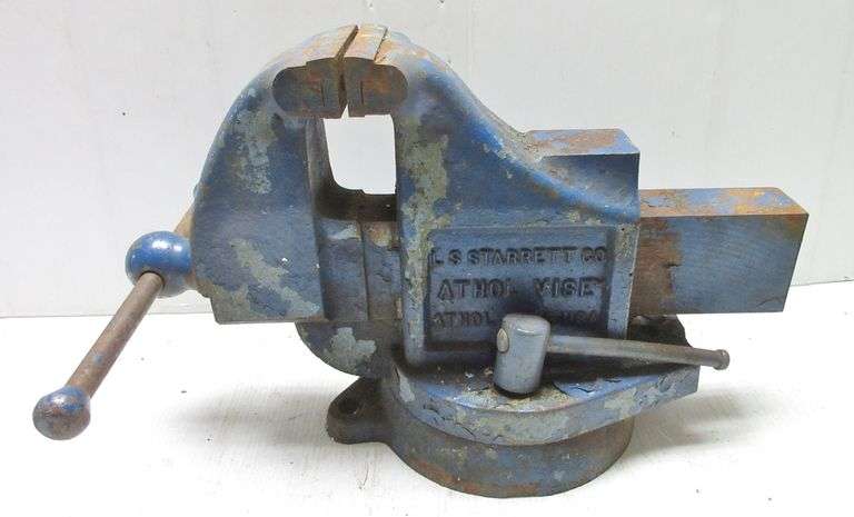 Starrett athol vise, 4" jaws - Albrecht Auction Service