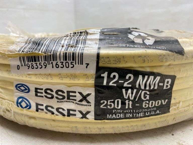 Heavy duty 12-2 wire with ground, approx. 120' and 10 lb. of wire ...