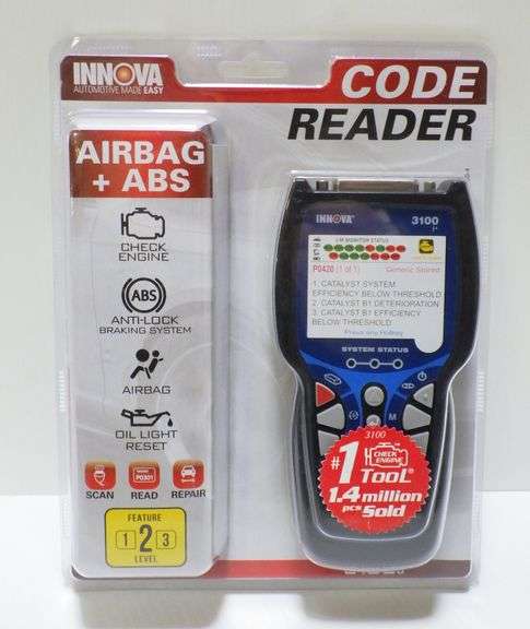 Vehicle code reader by Innova, model 3100, scan, read, and repair ...
