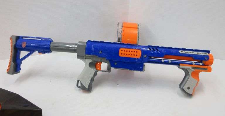 Nerf 'n Strike raider rapid fire CS-35 blaster , Nerf longstrike CS-6 ...
