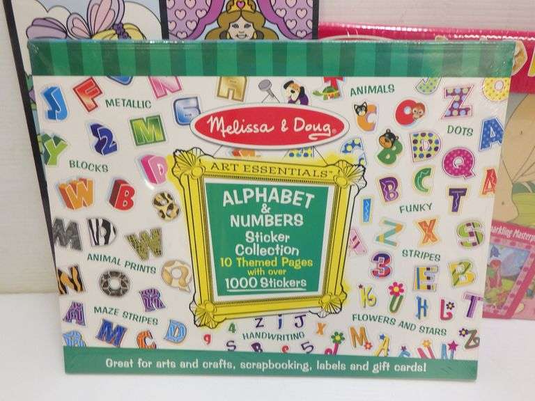 (5) Melissa and Doug sticker and drawing books, new - Albrecht Auction ...