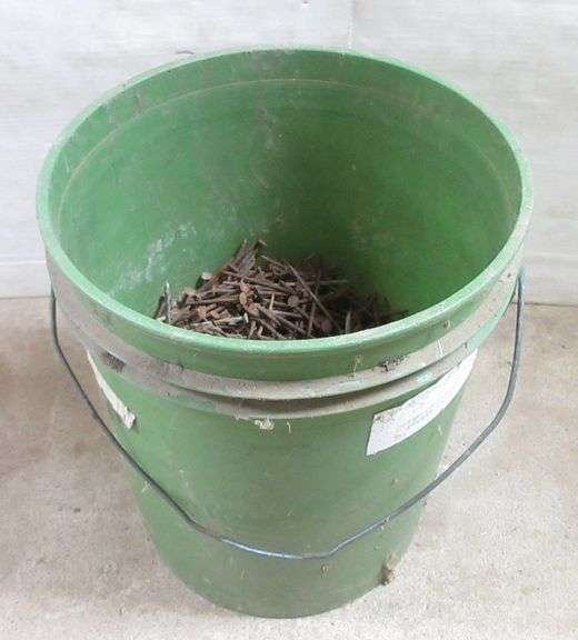Half bucket of 12D sinkers, rusty - Albrecht Auction Service