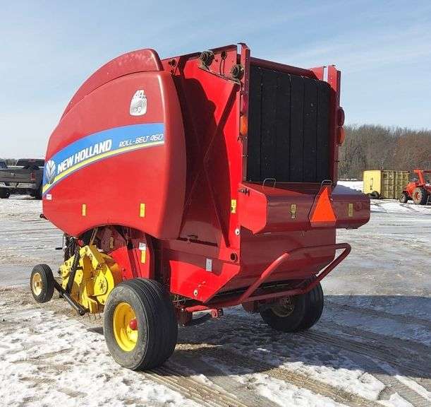 New Holland Roll-Belt 460 Round Baler with Bale Command Monitor, Net ...