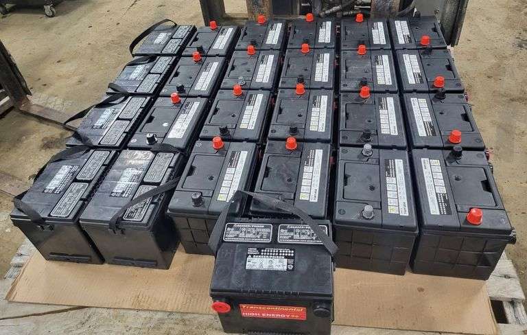 (25)-Group 75 Size Batteries, 650 CCA, All Brand New with a One Year ...