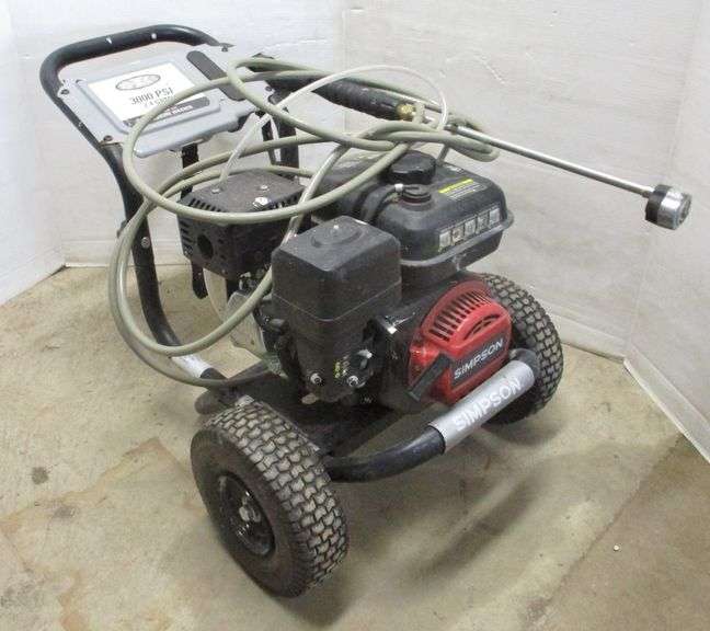 Simpson 3000 PSI gas pressure washer, used last summer, works great ...