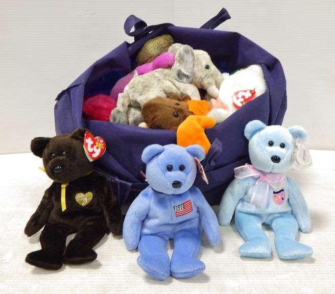 (23) TY Beanie Babies, 1st, 2nd, and 3rd Generations, never played with ...