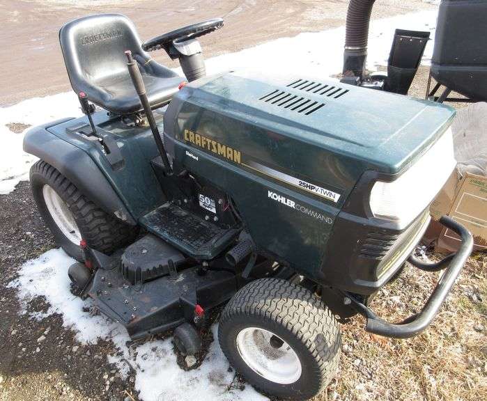 Craftsman Hydro Drive Garden Tractor with 25HP, V-Twin Kohler command ...