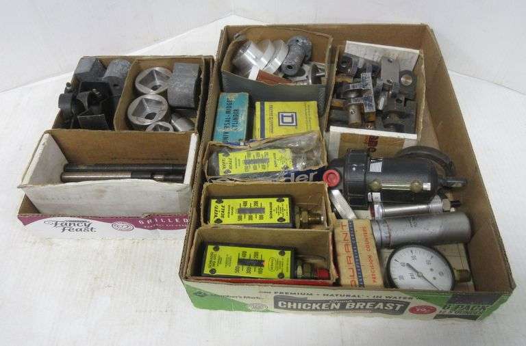 (2) Boxes of machinist parts - Albrecht Auction Service