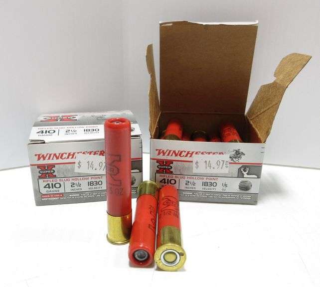 (30) Rounds of Winchester 410-gauge, 2 1/2" slugs, new - Albrecht ...