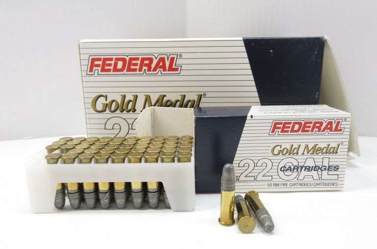 (500) Rounds of Federal .22 rimfire cartridges - Albrecht Auction Service