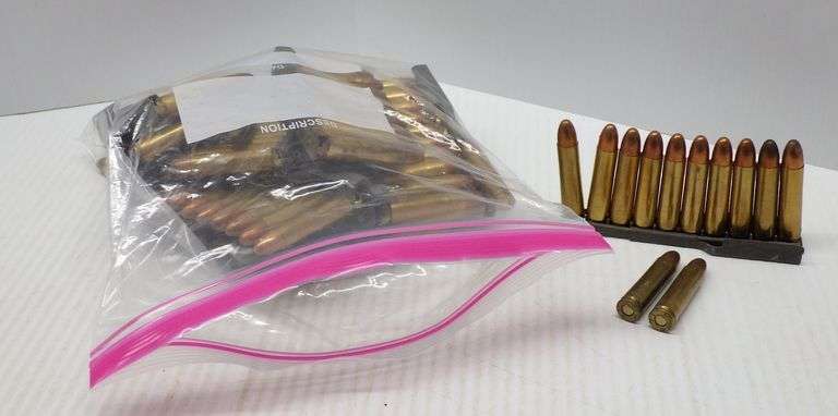 (115) Rounds of .30 caliber carbine in stripper clips ammo - Albrecht ...