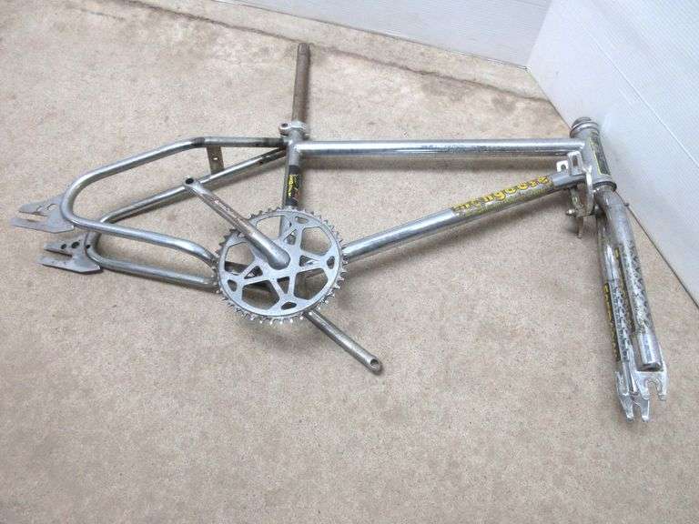 (2) Old BMX bike frames: One- Mongoose Expert Frame with Fork; One ...