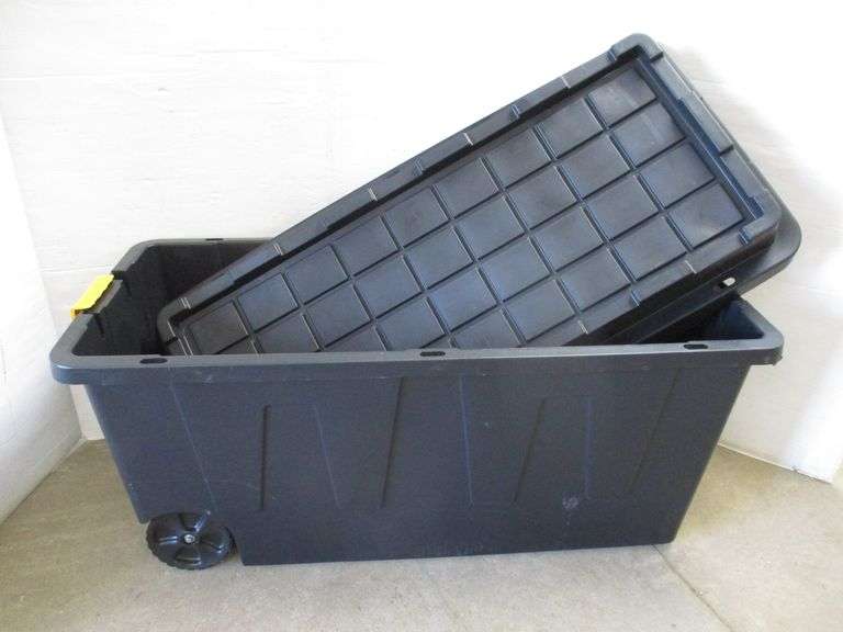 Project source heavy duty large 64-Gallon commander storage tote with ...