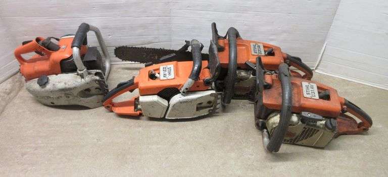 (3) STIHL 031 AV chainsaws, and 510 STIHL chainsaw - Albrecht Auction ...