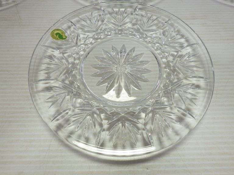 Older set of (4) Waterford Crystal Luncheon Plates, 8"Dia, like new ...