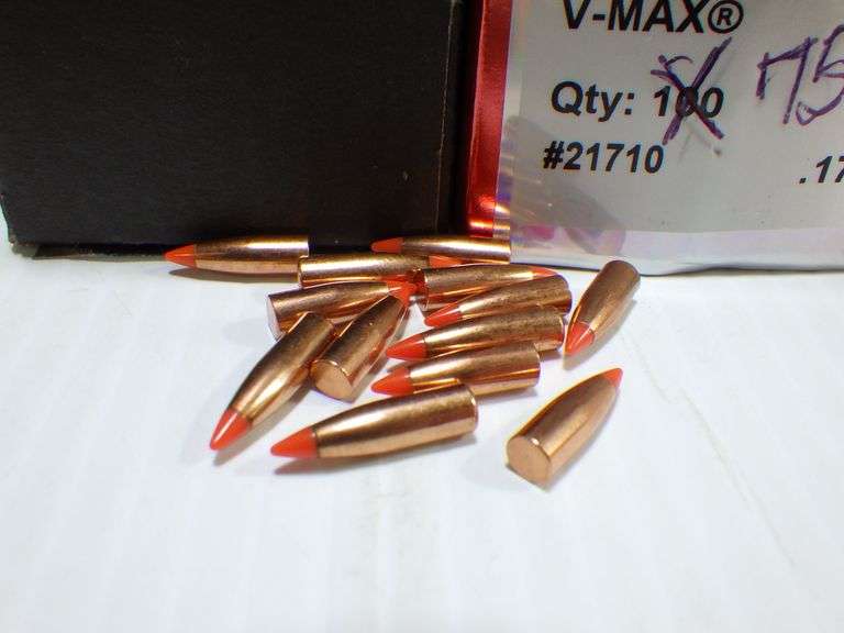 (875) Rounds of Hornady .17 Cal. ammo, 20-Grain V-Max - Albrecht ...