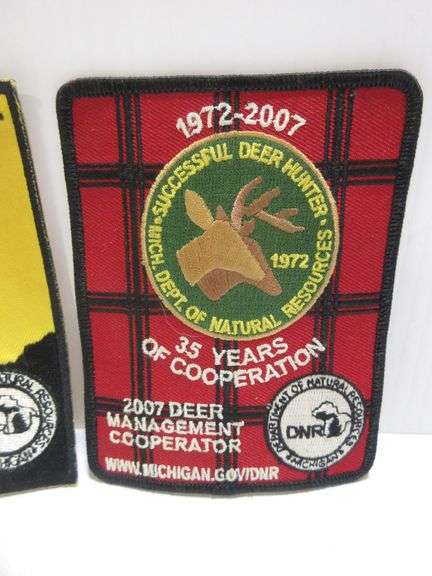 Michigan Successful Deer Hunter patches, 2007-2008, new - Albrecht ...