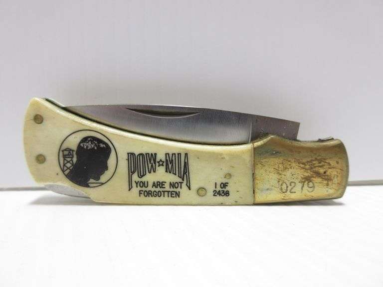 Pow Mia knife of 2436, 3 1/2"L closed, new - Albrecht Auction Service
