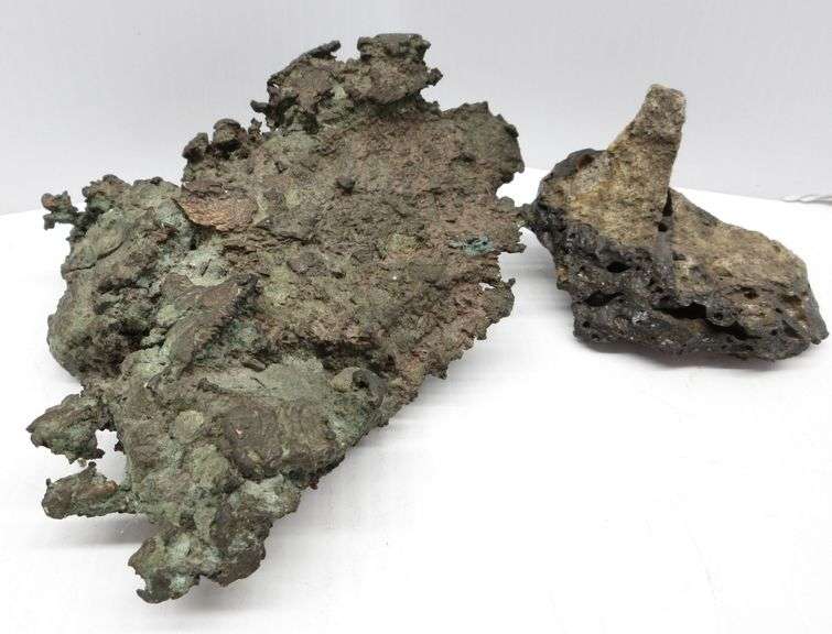 Over 36 oz. chunk of native copper mined from northern Michigan, Chunk ...