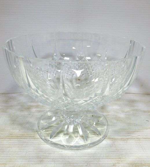 Older Cristal d'Arques longchamp lead crystal footed bowl, 8 1/2"Dia x ...