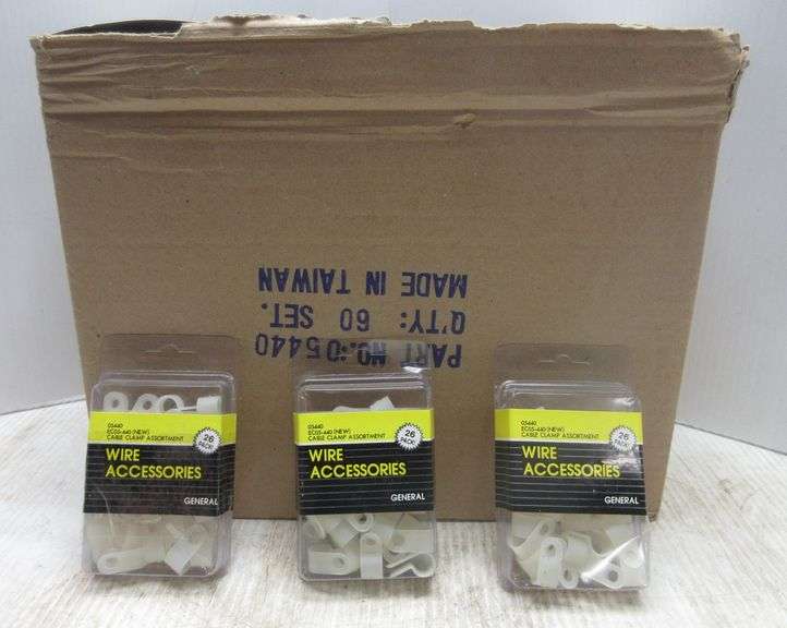 (60) Packages of cable clamp assortment, 26-pieces in each package, new ...